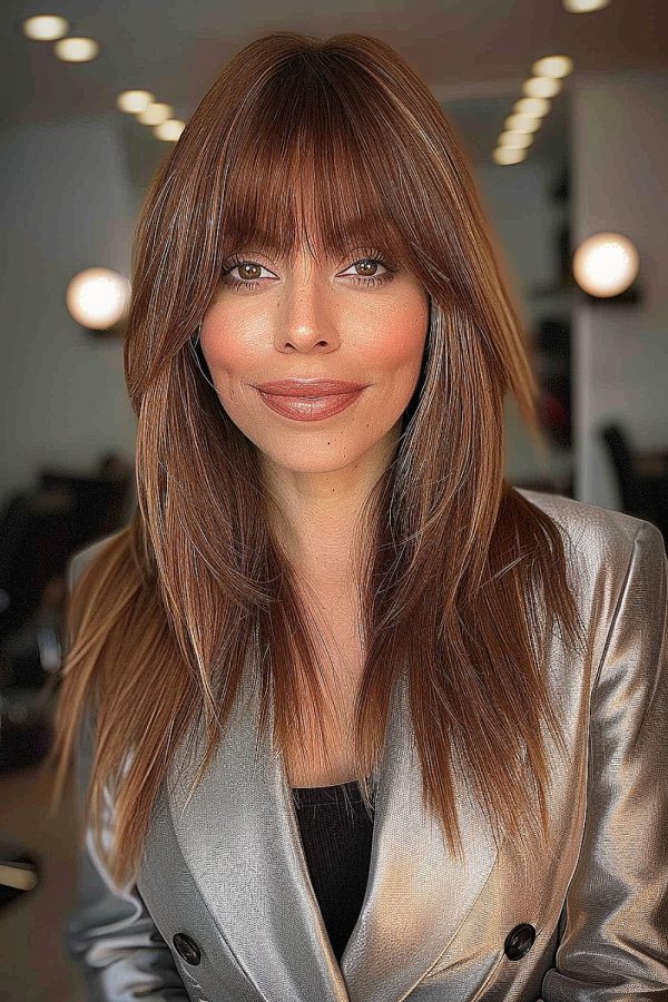 25 Stunning Straight Hair with Bangs Styles You Need to Try Right Now ...