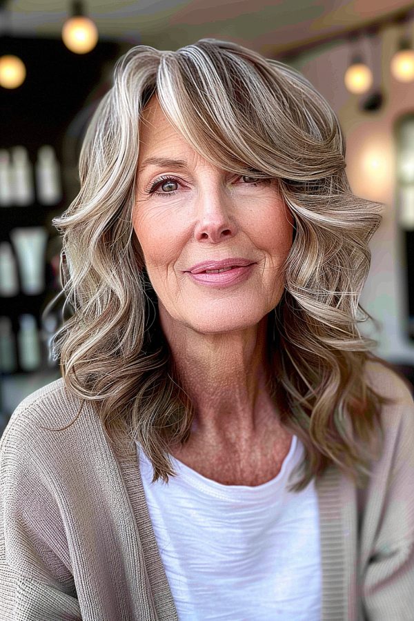 25 Stunning Medium-Length Haircuts: Perfect for Women Over 70 - Cuts & Hues